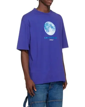 Off-White Moon Printed Crewneck T-shirt