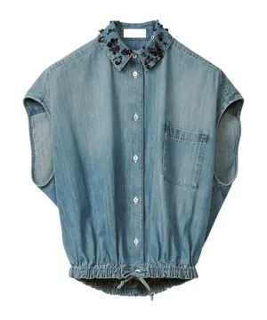 Fabiana Filippi Embellished Collar Shirt