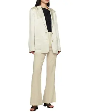 Helmut Lang Notched-lapels Satin-finish Blazer