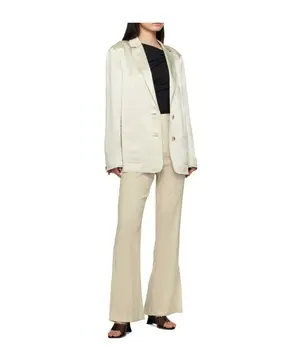 Helmut Lang Notched Lapel Satin Finish Blazer