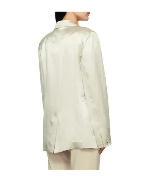 Helmut Lang Notched Lapel Satin Finish Blazer