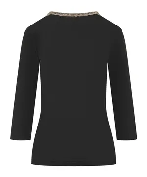Fabiana Filippi Embellished Round Neck Top