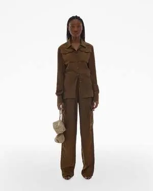 Helmut Lang Long-sleeve Satin-finish Shirt