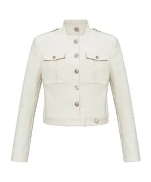 TOM FORD Flap Pocket Cropped Jacket - Cream