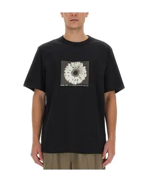 Helmut Lang Photograph-print Cotton T-shirt - Black