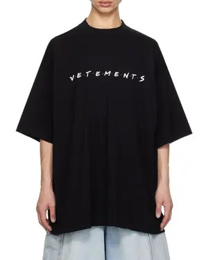 Vetements Friendly Logo-print Cotton T-shirt