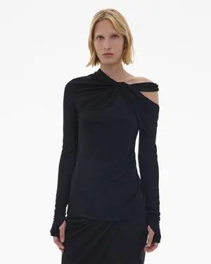Helmut Lang Twisted Long-sleeve Top