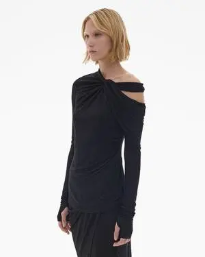 Helmut Lang Twisted Long-sleeve Top