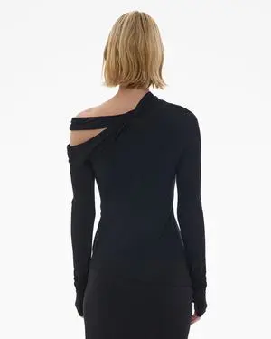 Helmut Lang Twisted Long-sleeve Top