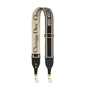 Dior Adjustable Shoulder Strap With Ring - Nude