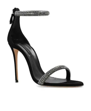 Casadei Scarlet Stratosphere 100mm Crystal-embellished Sandals