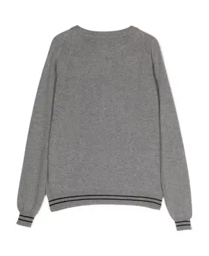 Balmain Intarsia-knit Logo Jumper