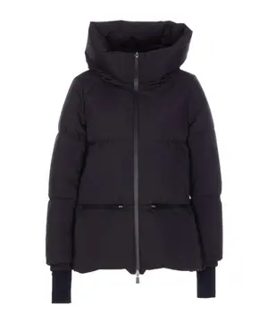 Herno Short Hooded Down Jacket - Black
