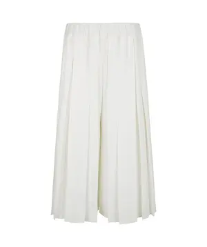Fabiana Filippi Elasticated Waistband Pleated Trousers - White