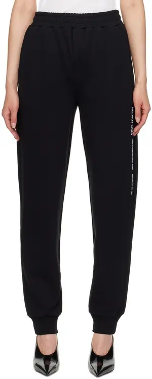 Helmut Lang Elastic Waist Sweatpants - Black