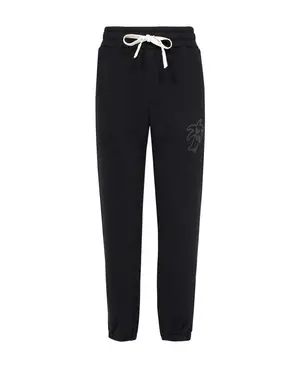 Palm Angels Palm Printed Drawstring Pants - Black