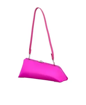 Attico The Long Night Logo Detailed Clutch Bag