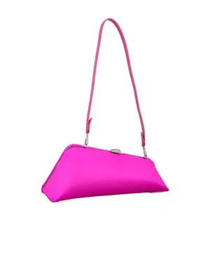 Attico The Long Night Logo Detailed Clutch Bag