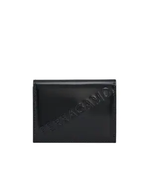 FERRAGAMO Logo Card Bag - Black