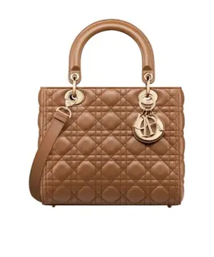 Dior Medium Lady Bag - Camel