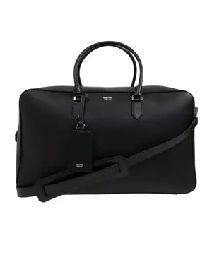 TOM FORD Logo Detailed Duffel Bag - Black