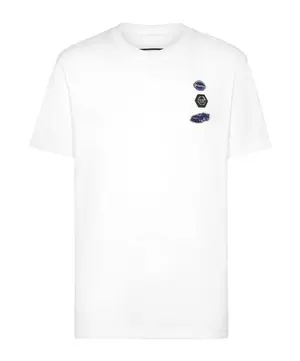Philipp Plein Crewneck Ss Cars Racing Jersey T-shirt - White