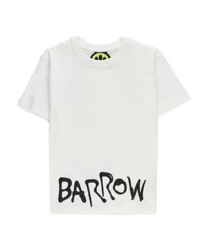 BARROW Logo-print Cotton T-shirt - White