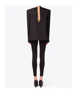 AREA Collarless Suit Jacket