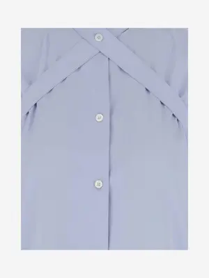 Off-White Belted Buttoned Long-sleeved Shirt