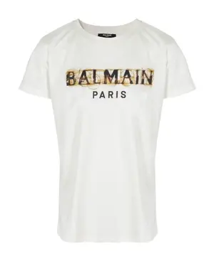 Balmain Logo-print Cotton T-shirt - White