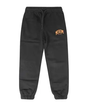 MSGM Logo-print Cotton Track Pants - Black