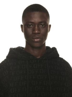 Off-White All-over Patterned Drawstring Hoodie