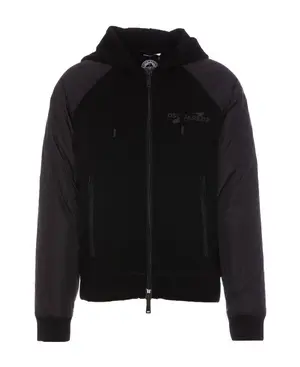 Dsquared2 Logo Printed Hooded Jacket - Black