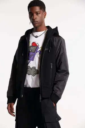 Dsquared2 Logo Printed Hooded Jacket