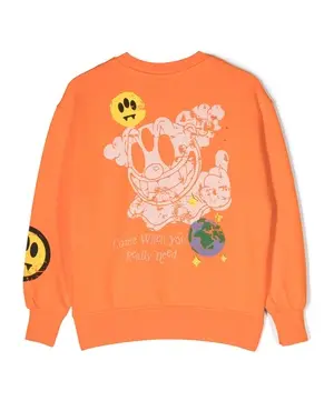 BARROW Graphic-print Cotton Sweatshirt