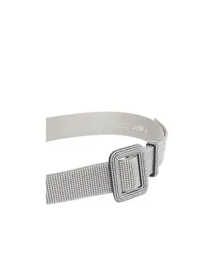 Benedetta Bruzziches Venus Crystal Buckle Belt