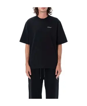 Off-White Logo-print Short-sleeve T-shirt - Black