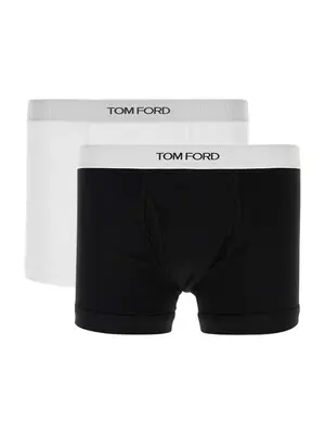 TOM FORD Set Of 2 Cotton Boxers With Logo Elastic Multi
