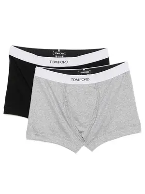 TOM FORD Set Of 2 Cotton Boxers With Logo Elastic Multi