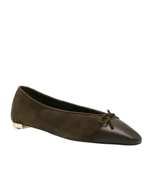 AQUAZZURA Gioia Ballet Flats - Dark Green