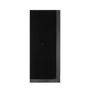 Saint Laurent Large Scarf In Velvet And Silk Satin - Black