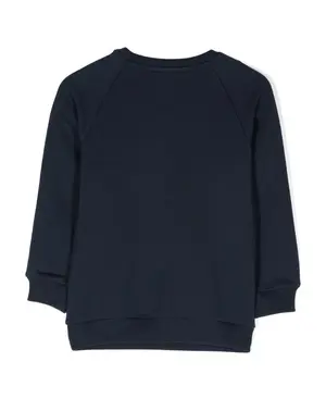 Balmain Logo-tape Cotton Sweatshirt