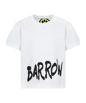 BARROW Logo-print Cotton T-shirt - White