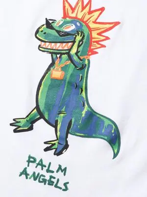 Palm Angels Dinosaur-print Cotton T-shirt