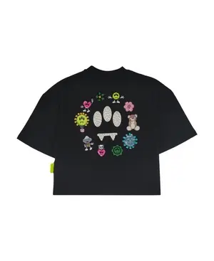 BARROW Rhinestone-embellished Logo-print T-shirt