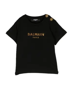 Balmain Logo-print Cotton T-shirt - Black