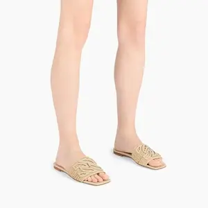 Casadei Woven-strap Flat Sandals