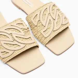 Casadei Woven-strap Flat Sandals