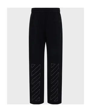 Off-White Drawstring Mid-rise Pants