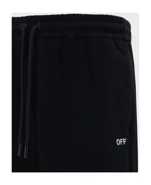 Off-White Drawstring Mid-rise Pants